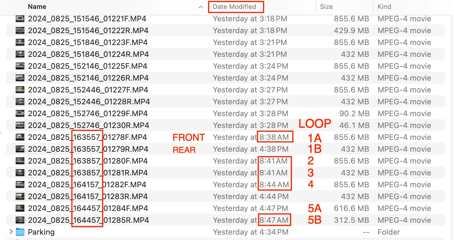Why are the VIOFO filename timestamps not agreeing with "Date Modified" ? | DashCamTalk